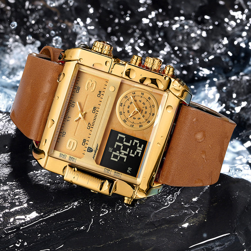 Electronic Men's Quartz Watch With Dual Display – gmbhacks.com