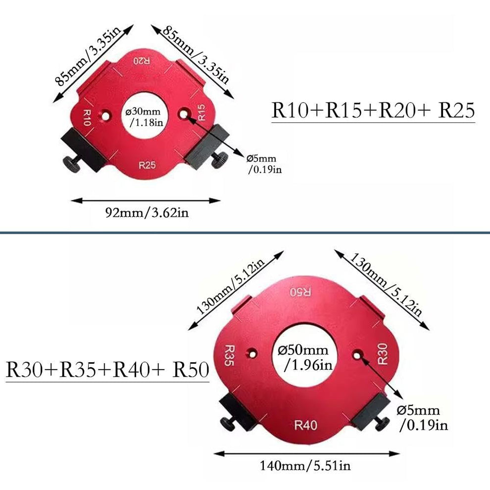 Trimmer Cutting R Angle Arc Template – gmbhacks.com