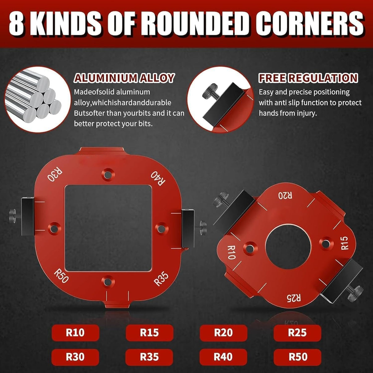 Trimmer Cutting R Angle Arc Template – gmbhacks.com