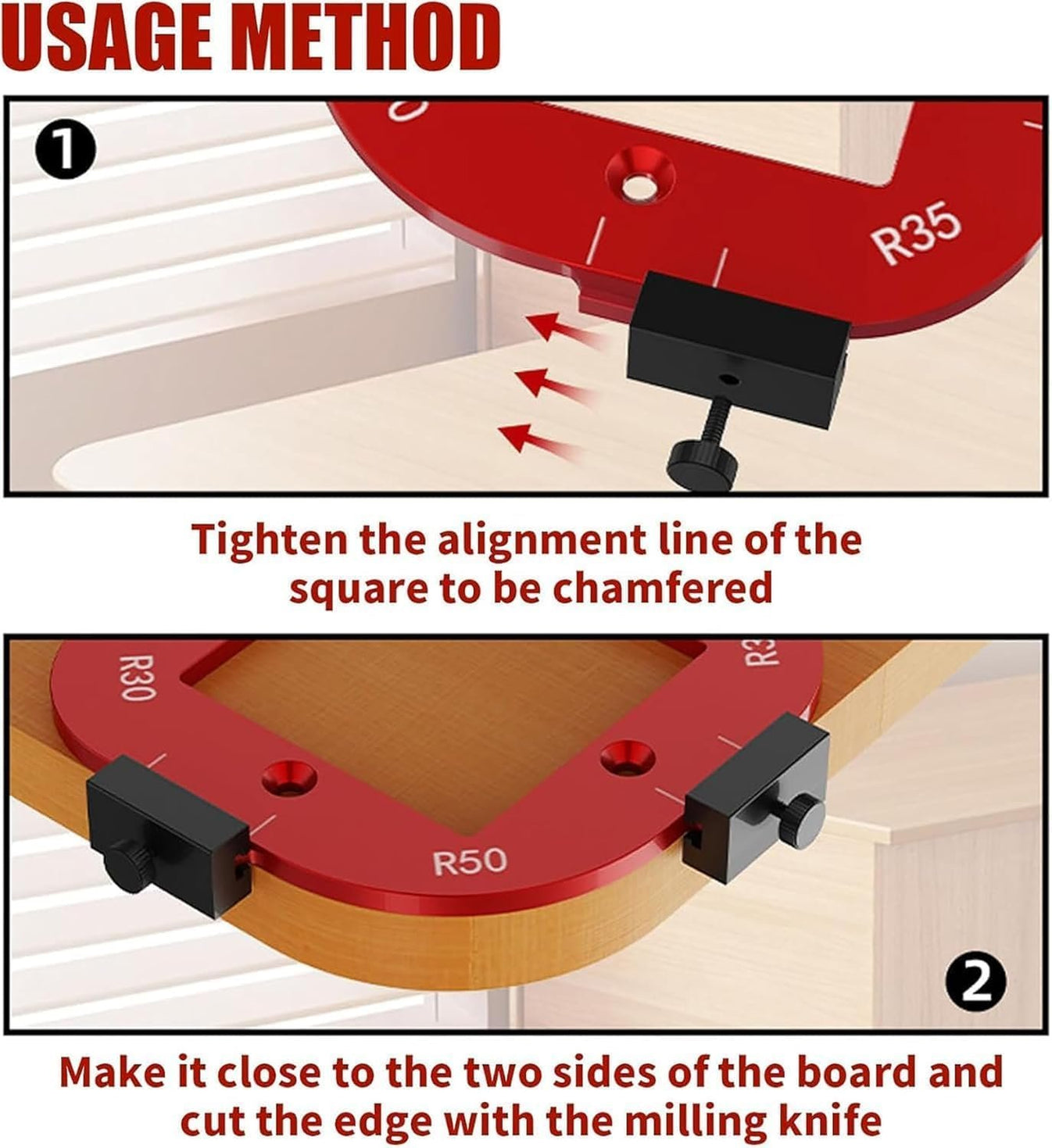 Trimmer Cutting R Angle Arc Template – gmbhacks.com